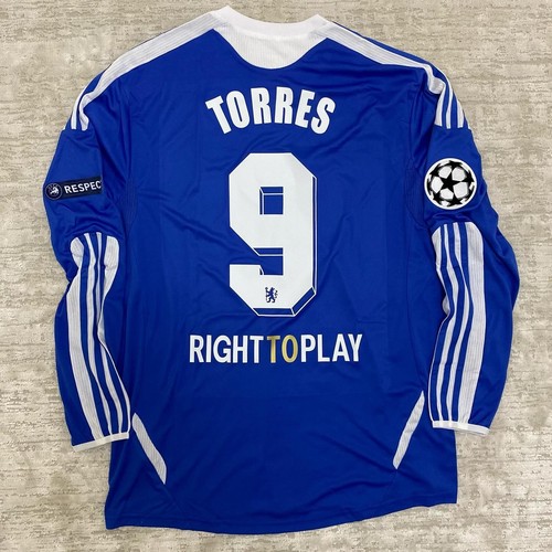 Torres #9 Chelsea FC 2011 Home Blue Long Sleeve Retro Jersey , retro ...