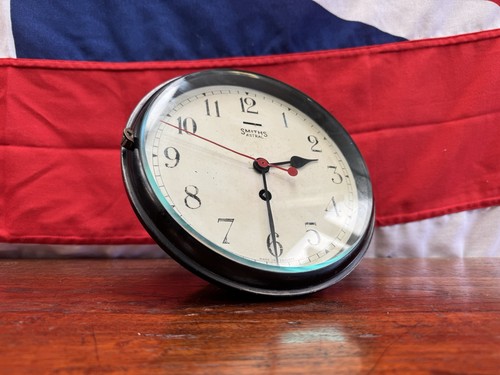 Superb WW2 Era 9” Royal Navy Submarine Console Clock by Smiths (c.1940 ...