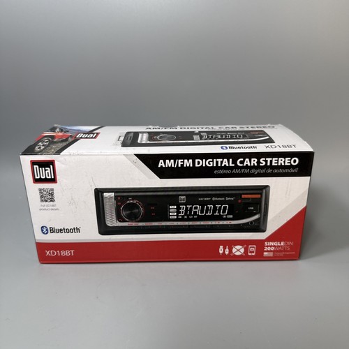 Dual XD18BT Smart Control 200 W In-Dash Digital Media Receiver BT NIB ...