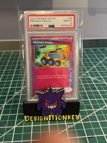 2024 Pokemon Surging Sparks PRECIOUS TROLLEY #185 Holo Foil PSA 10 Gem ...
