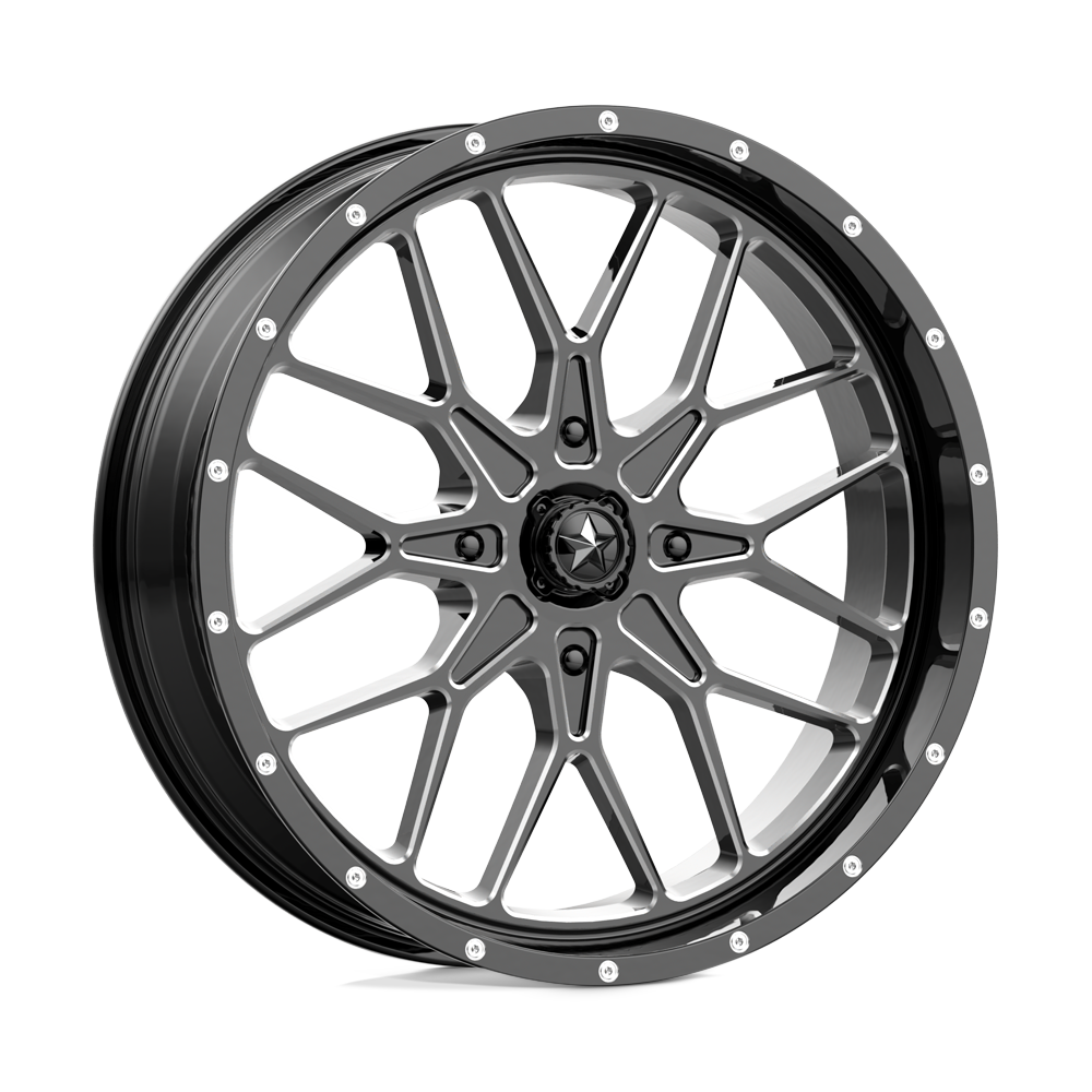 MSA Portal M45 Black Milled UTV / ATV Wheels, 16x7, 4x137, 10 mm/4+3 ...