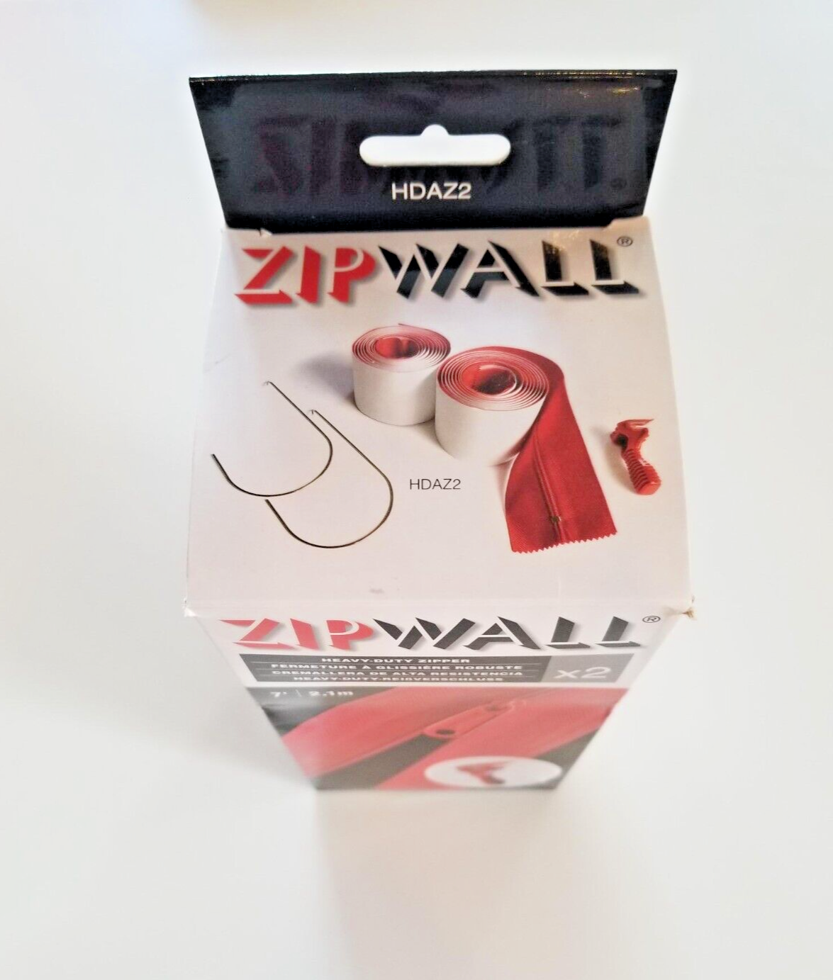 ZipWall Heavy-Duty Zipper for Dust Barriers - Red, Pack of 2 (HDAZ2 ...