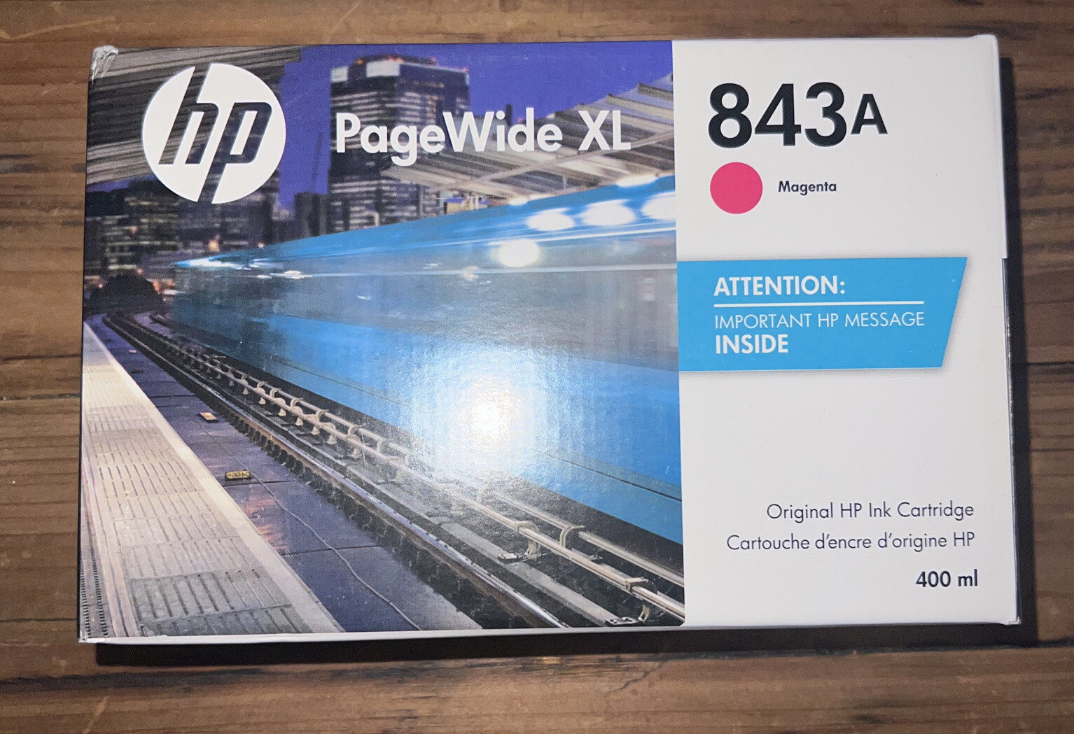 HP 843a Pagewide XL C1q59a Original Ink Cartridge 400ml Magenta 07 ...