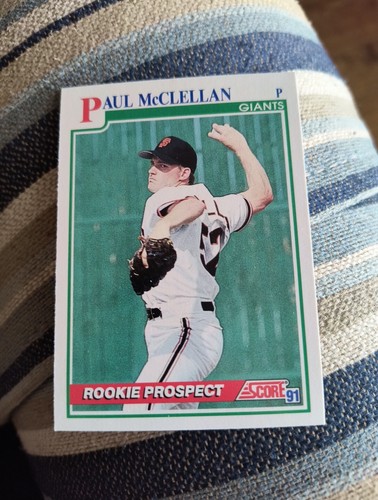PAUL McCLELLAN 1991 SCORE ROOKIE PROSPECT #726 FREE SHIPPING | eBay