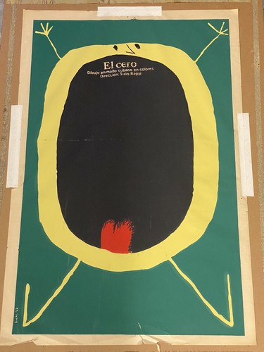 Original 1970’s Cuba Art Movie Poster: El Cero - Animated Short by ...