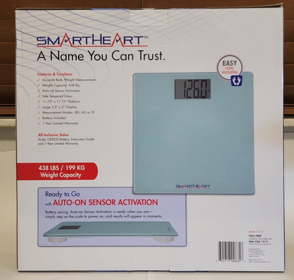 SmartHeart Digital Weight Scale - 438 lbs / 199 kg Capacity | eBay