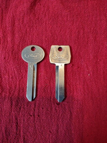 2 Small Hole FORD logo KEY BLANKS - VINTAGE FORDS 65-84 | eBay
