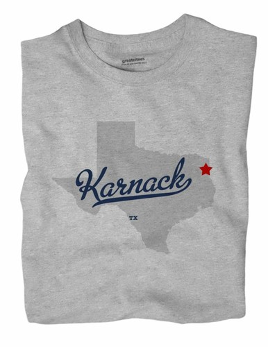 Karnack Texas TX T-Shirt MAP | eBay