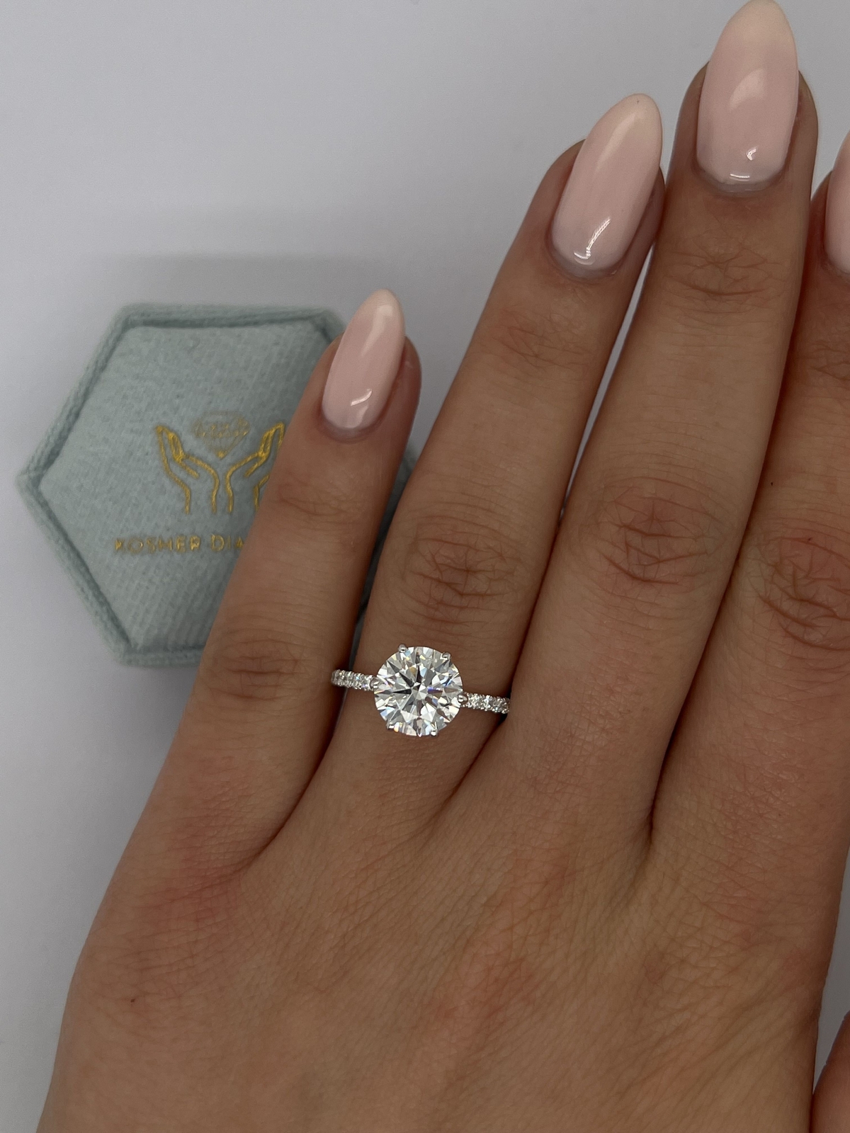 Diamond Engagement Ring VVS2 D Round 1.20 Ct Lab Created IGI Certified ...