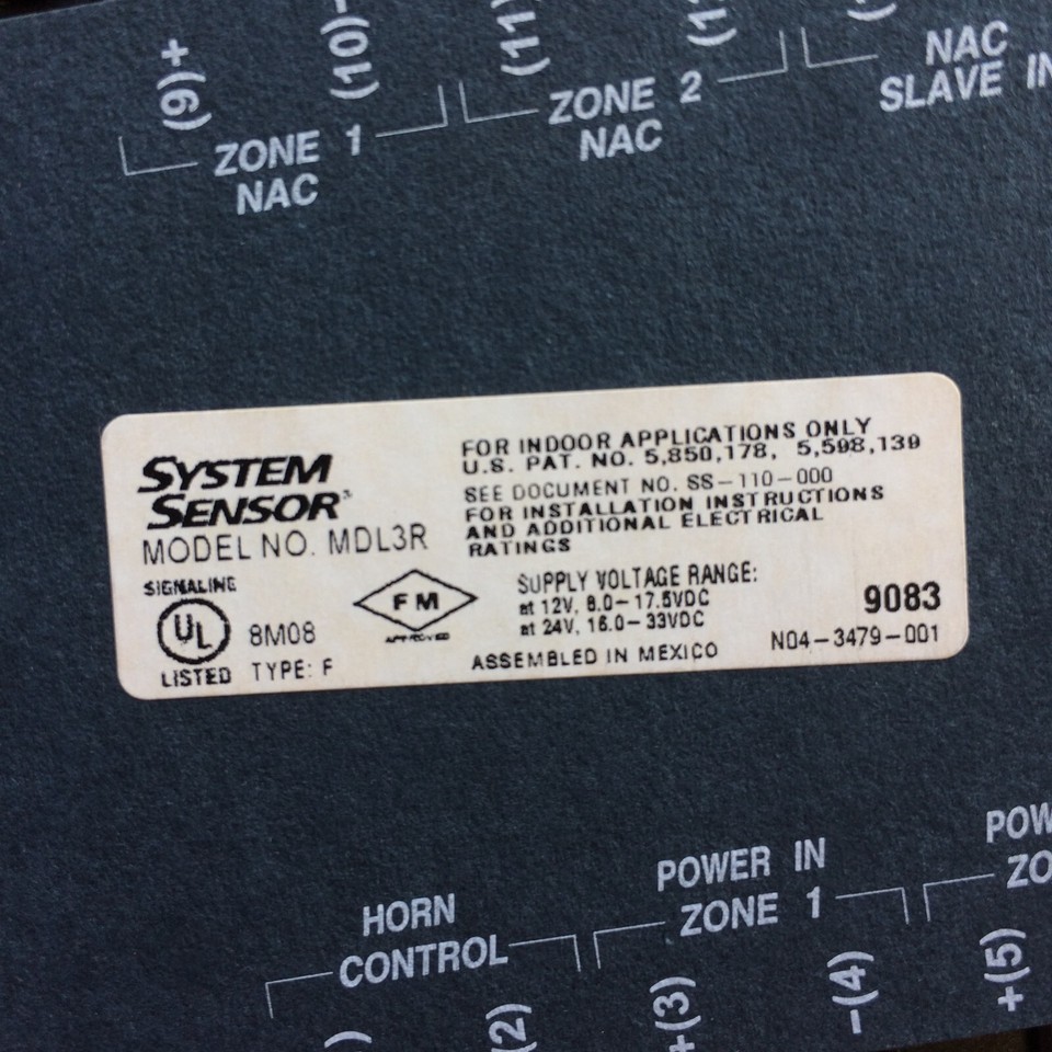 System Sensor SpectraAlert Advance MDL3R Fire Alarms Red NEW OLD STOCK ...
