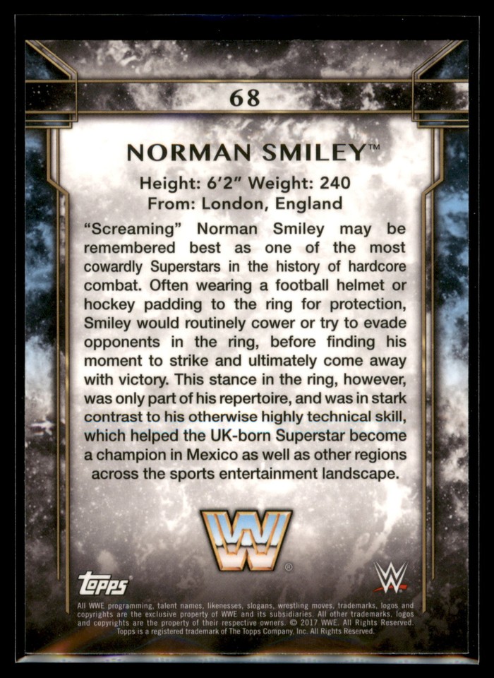 2017 Topps Legends WWE Wrestling BRONZE Parallel #68 Norman Smiley | eBay