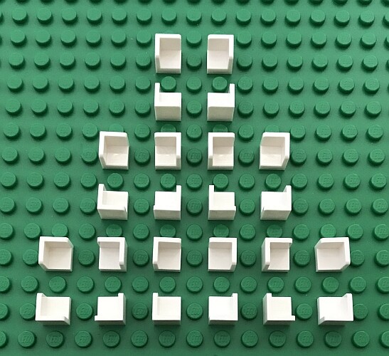 NEW LEGO PARTS - 1x1 White Right Angle Corner Panel Tile - Lot of 24 | eBay