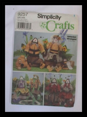 Simplicity Crafts 9257 Garden Friends & Clothes Lady Bug-Bee-Frog UNCUT ...