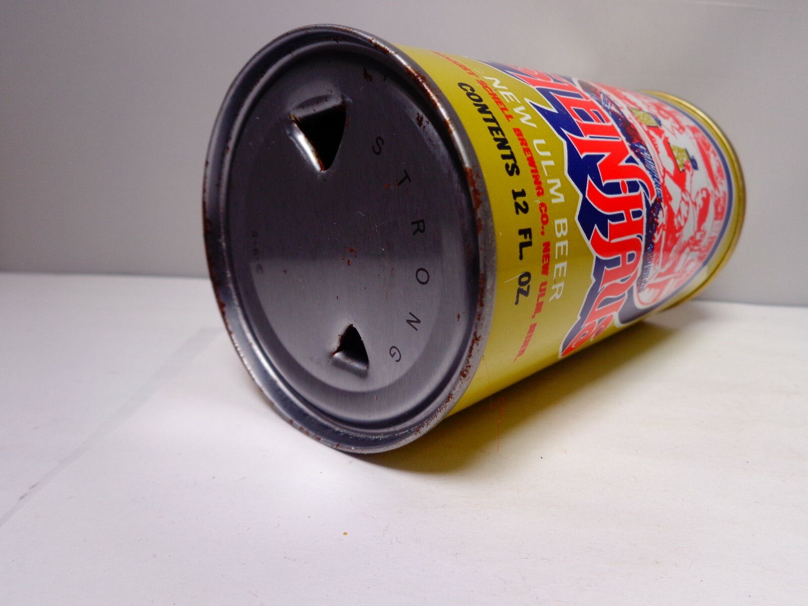 STEIN HAUS NEW ULM BEER STRAIGHT STEEL PULL TAB BEER CAN #127-9 SCHELL ...