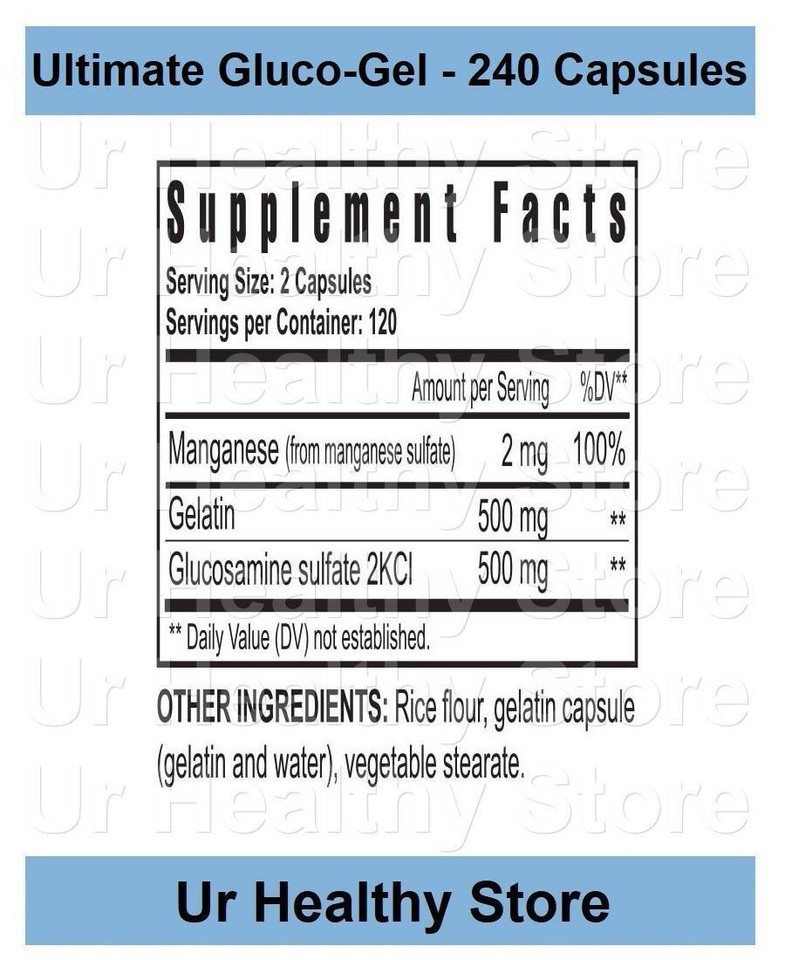Youngevity Ultimate Gluco-Gel 240 Capsules (3 PACK) - Joint & Cartilage ...