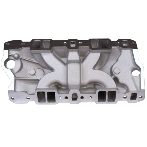 2703 SBC Intake Manifold Performer EPS w/ Oil Fill Tube For Chevy 262 ...