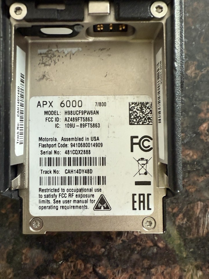 motorola apx 6000 7/800 | eBay