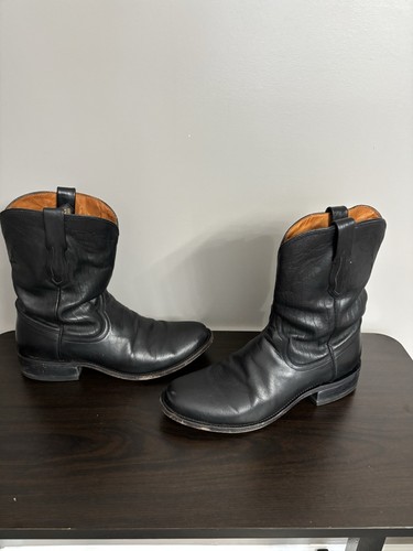 ARIAT BENCH MADE CLANTON ROPER BLACK BISON COWBOY BOOTS-MEN'S 11 1/2 D ...