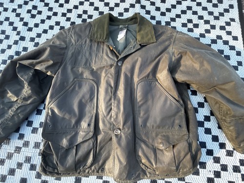 FILSON UPLAND 435 Waterfowl Men's Waxed Canvas Hunting Jacket XL Made ...