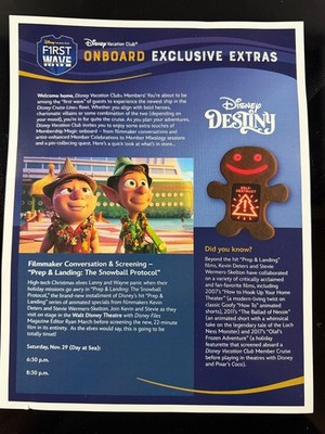 Disney Destiny First Wave Onboard Exclusive Extras DVC | eBay