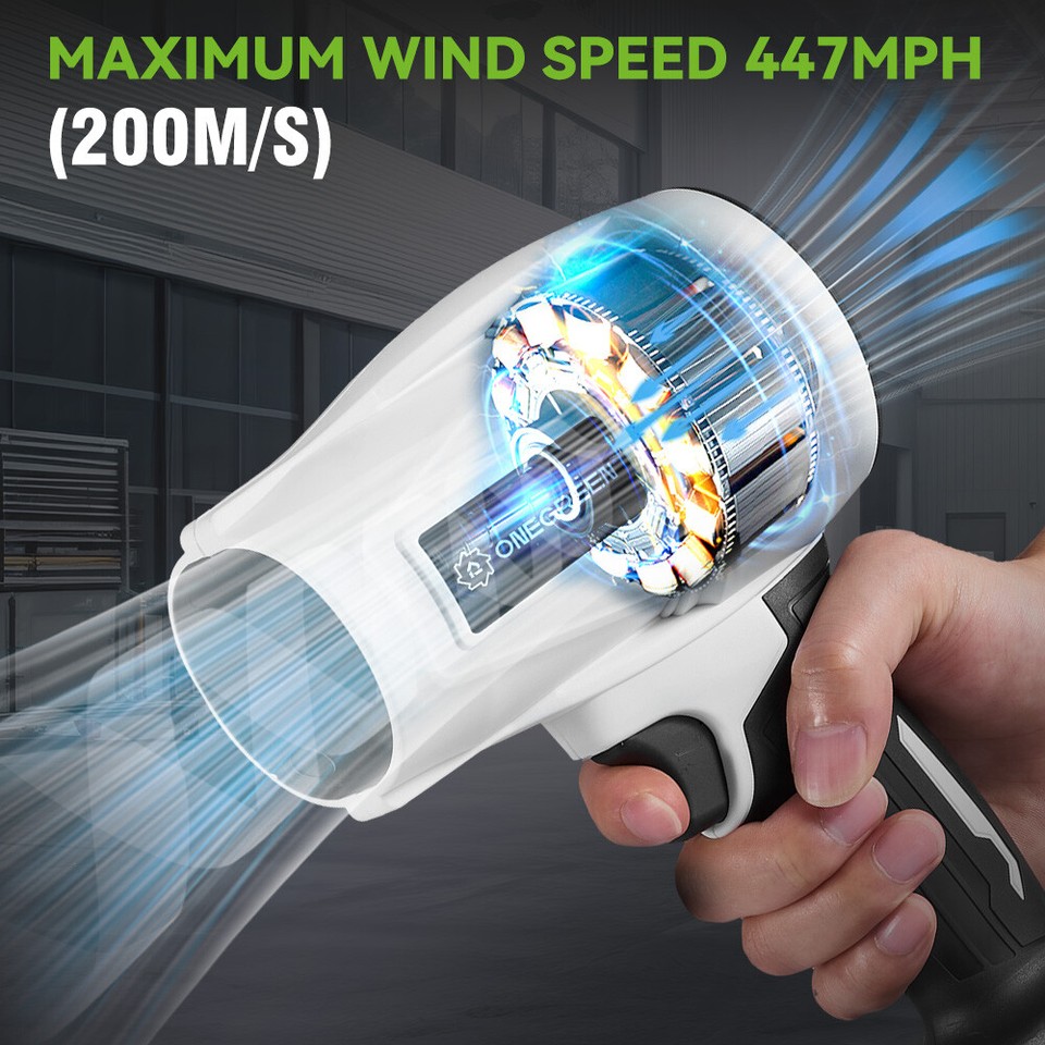450MPH Jet Dry Mini Blower Air Blower Super Fan Turbo Battery Powered ...