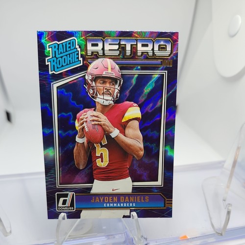 2024 Panini Donruss Jayden Daniels Rated Rookies Retro Commanders RC 🔥 ...