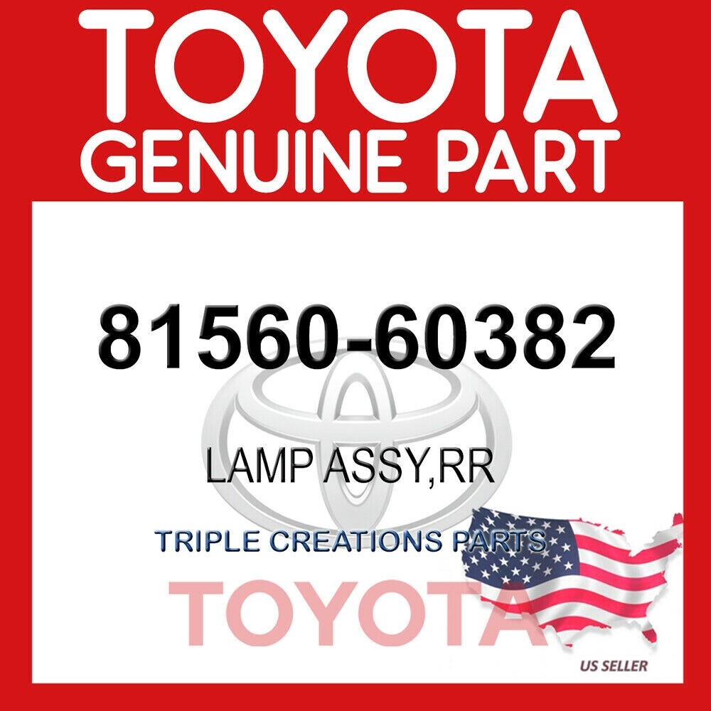 Genuine Toyota 81560-60382 Lamp Assy Rear Combination LH 8156060382 OEM ...