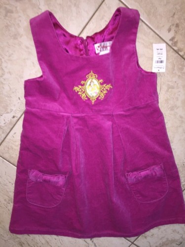 Disney Store raspberry pink princess Aurora Cinderella Belle dress Sz 4 ...