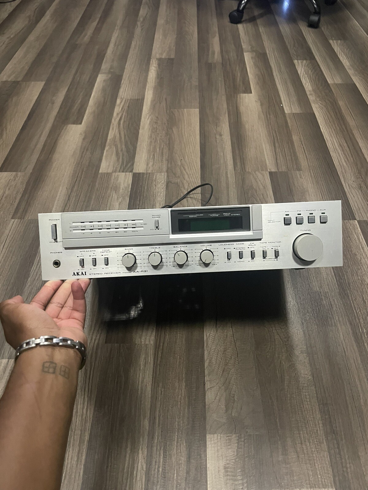 Akai AA-R31 AM/FM Radio Amplifier Stereo Receiver In Brown - For Parts ...