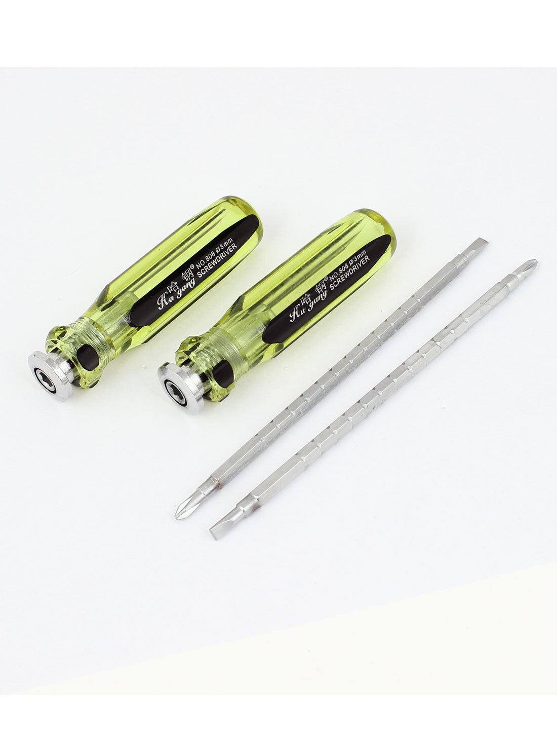 2pcs Adjustable Length 2 Way 3mm Slotted Phillips Head screwdriver ...