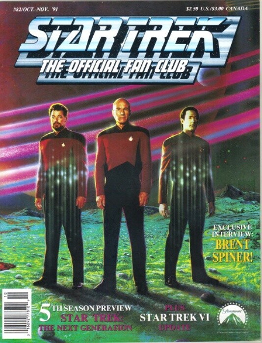 Star Trek The Official Fan Club Magazine #82 OFC 1991 FINE+ | eBay