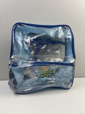 Spongebob SquarePants Snowpants Backpack Clear Zip Kids Pockets 11x10x4 ...