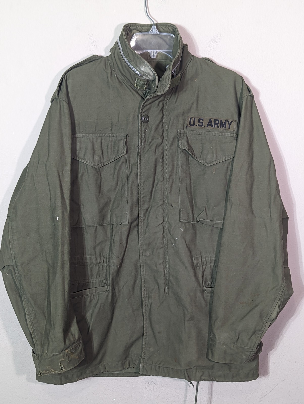 M65 Coat Field Jacket W/Hood Sz Small Reg OG-107 Vie… - Gem