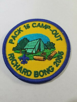 BSA Boy Cub Scout Patch Pack 15 Camp Out Richard Bong 2005 | eBay