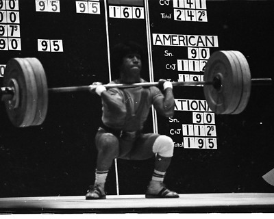 ORIGINAL VINTAGE NEGATIVE: Athlete Man Male Weightlifting Midget Dwarf ...