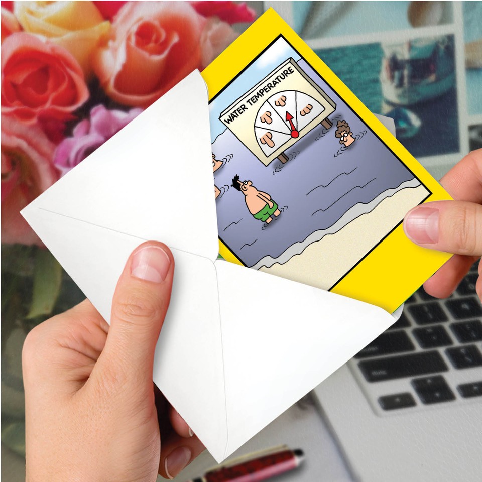 1 Funny Birthday Card with Envelope - Water Temp Tim Whyatt 8323 | eBay