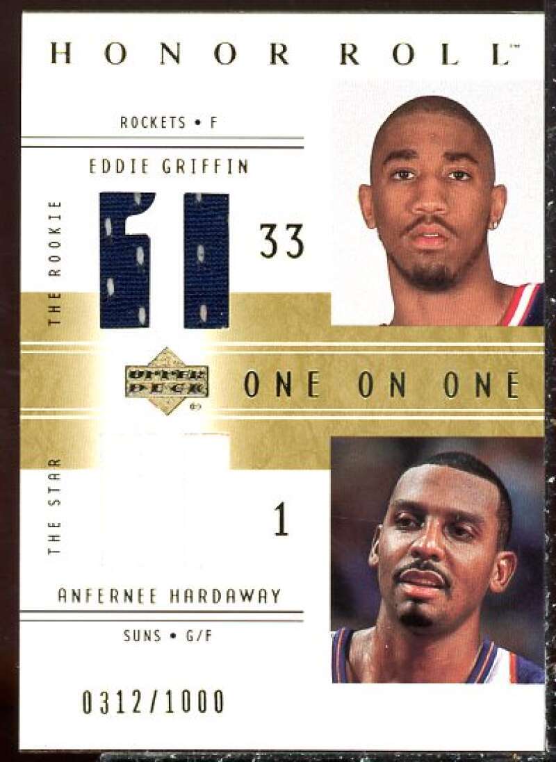 Eddie Griffin JSY RC/Anfernee Hardaway JSY 2001-02 Upper Deck Honor ...