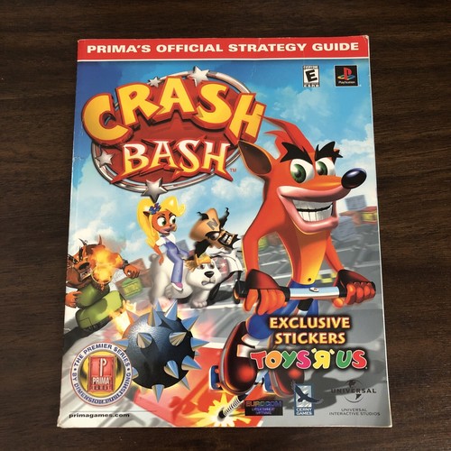 Crash Bash Prima Official Strategy Guide Book (PlayStation PS1 ...
