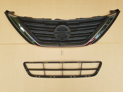 2PC Set fits 2016-2018 NISSAN ALTIMA SEDAN Front Bumper Upper Lower ...