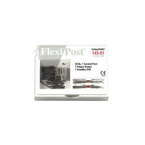 Essential Dental Systems 145-01 Flexi-Post Economy Parallel Titan #1 Red 30/Pk | eBay