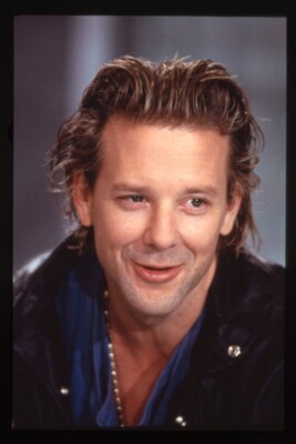 Mickey Rourke Iconic 1980s Portrait Slicked Back Hair Original 35mm ...