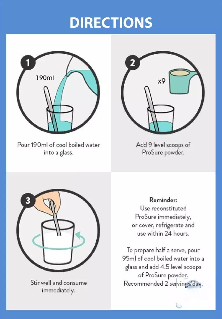 8x Abbott Pro Sure Milk Improve Appetite High Protein Prebiotic EPA ...