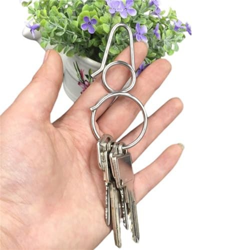 3 Pack Metal Key Keeper Belt Loop Key Ring Holder Keychains Keyring Key ...