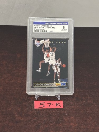 Shaquille O’neal Shaq 1992 Upper Deck RC Trade Card #1b Graded 8 NM-MT ...