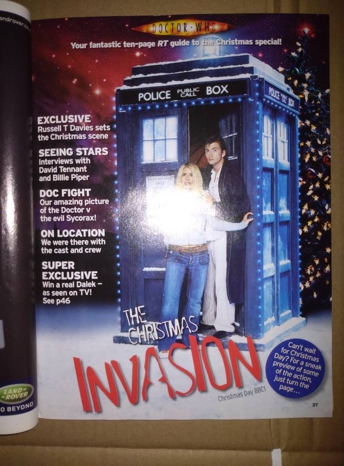 RARE Back Issue - RADIO TIMES MAGAZINE - Dec. 2005 - Doctor Who ...