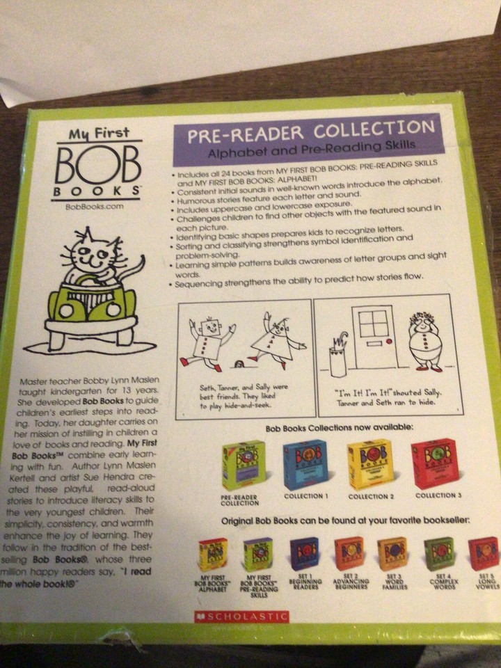 My First Bob Books Pre-Reader Collection - box worn, still sealed | eBay