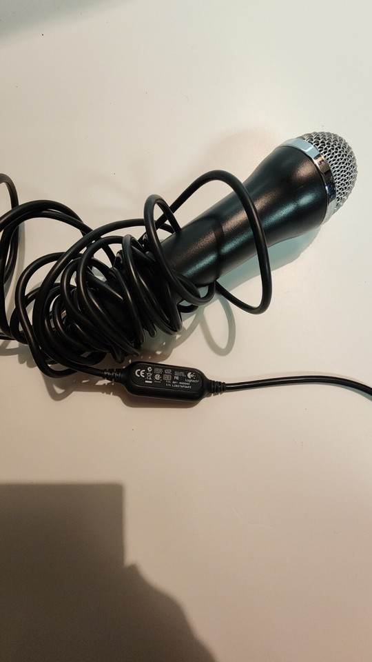 Rock Band USB Microphone Wii Playstation 2 3 PS2 PS3 Xbox 360 Logitech ...