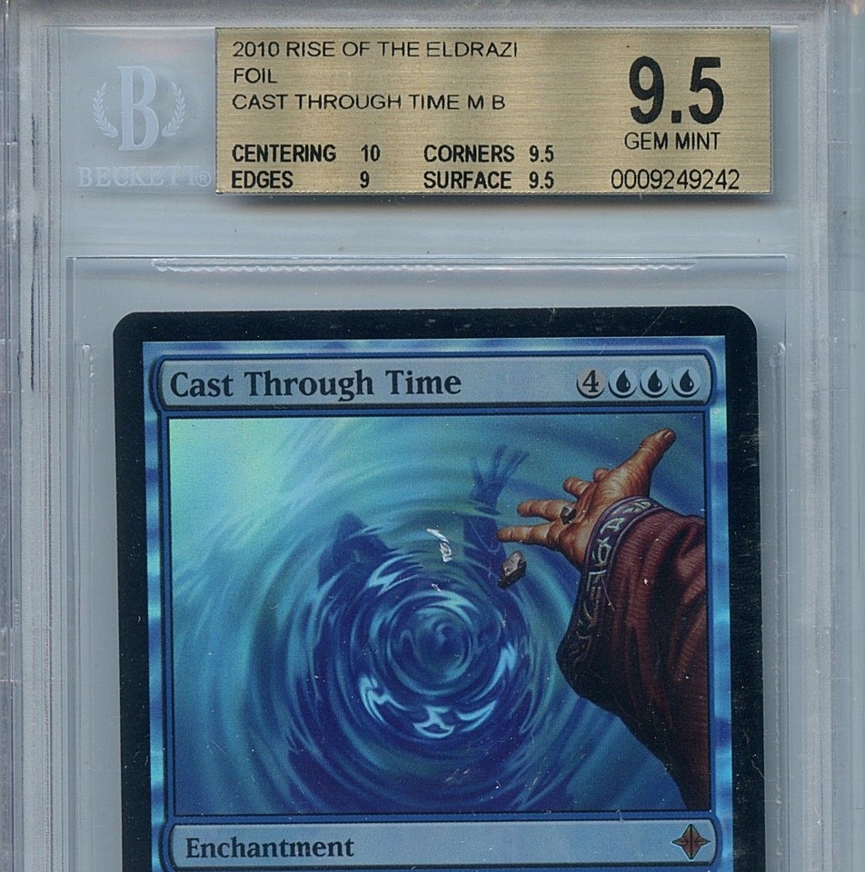 MTG Cast Through Time BGS 9.5 Rise o/t Eldrazi M Foil Magic card ...