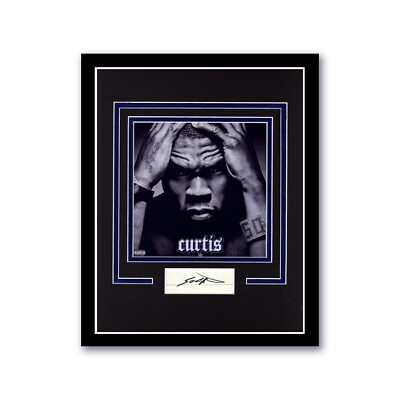 50 CENT SIGNED AUTOGRAPH FRAMED 11x14 DISPLAY ACOA PHOTO PICTURE RAP ...