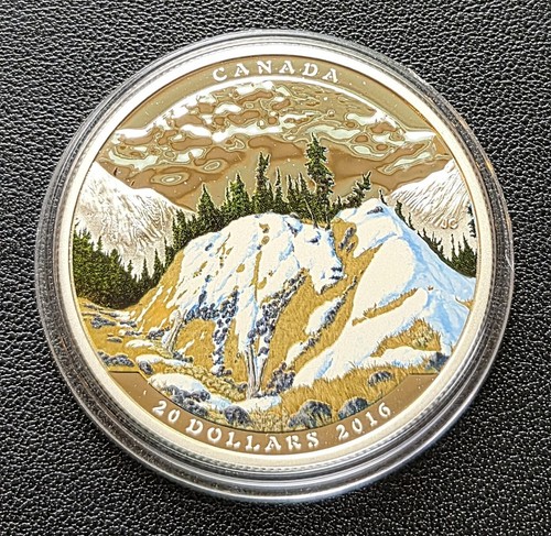 2016 Canada $20 Pure Silver Coin – Landscape Illusion: Mountain Goat | eBay